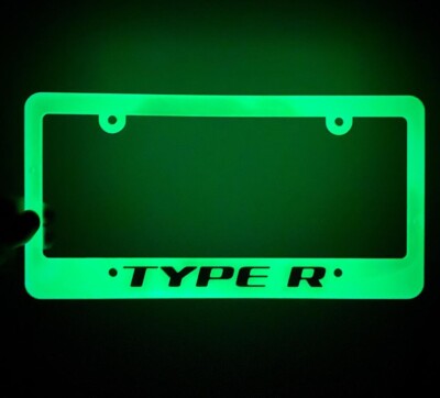 ⭐️ GLOW IN DARK Luminescent Luminous License Plate Tag Cover Frame ⭐️ ...
