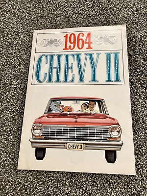 1964 Chevrolet Chevy 11 Nova original GM Sales Brochure dated 1963 mint ...