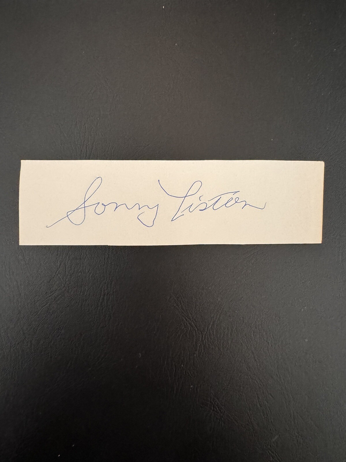 Authentic Sonny Liston Hand Autographed Clipped Paper 5x1,5 | eBay