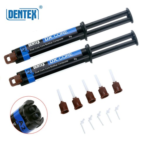 Dentex DX.CORE Dental Dual Cure Light &Self Core Composite Resin Core ...