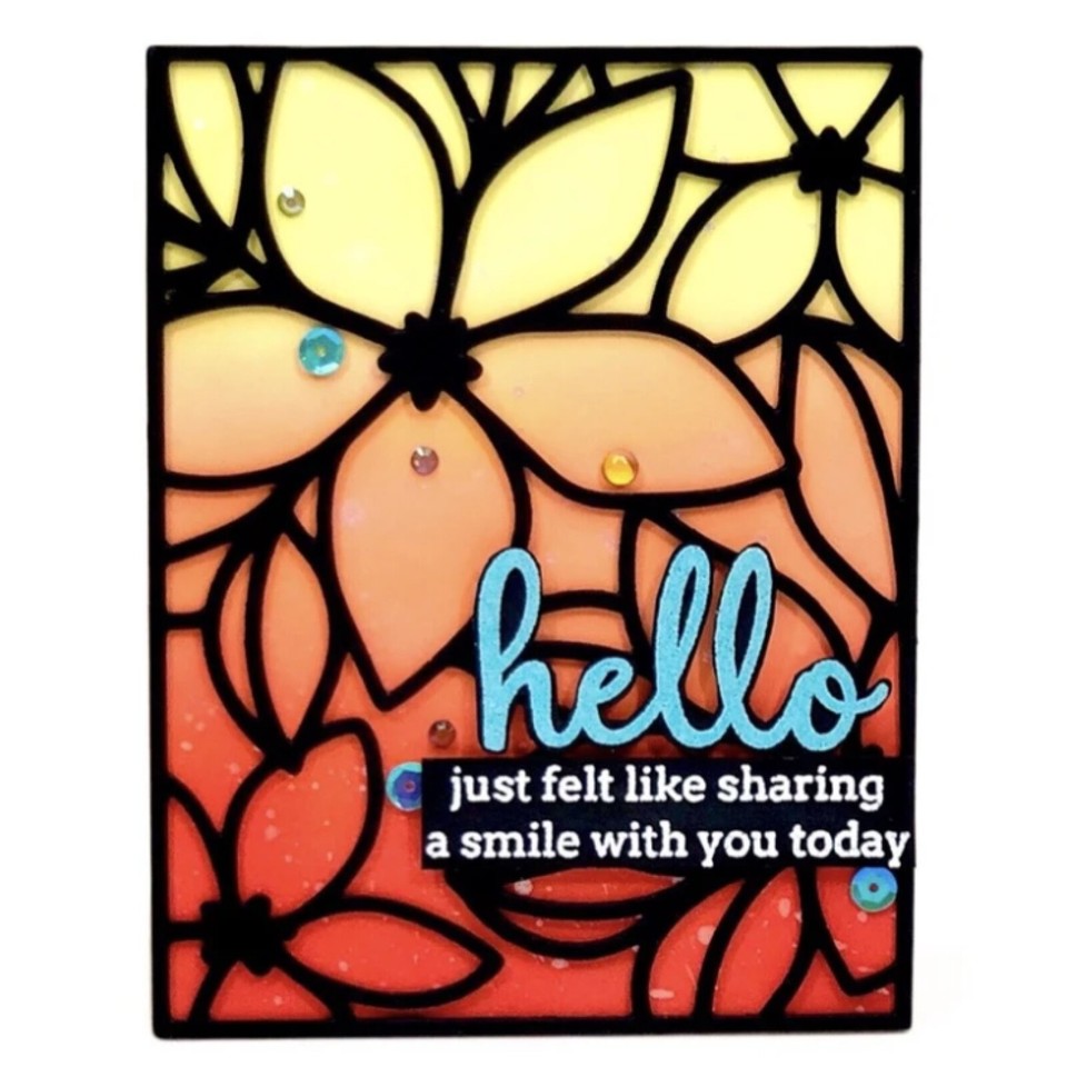 Hello Beautiful Sentiment Words w Shadows Cutting Dies – Lovely ...