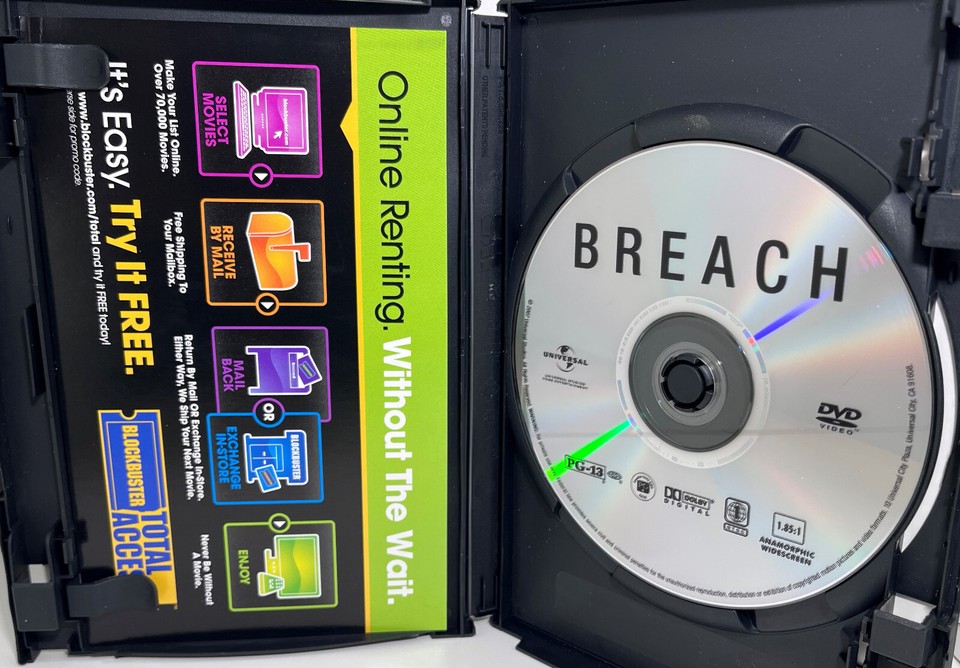 Breach (DVD, 2007, NTSC Widescreen w/ Case) Linney Cooper Philippe ...