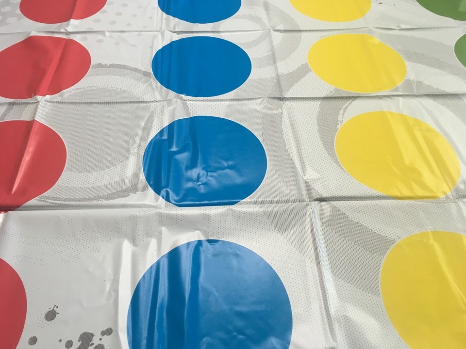 TWISTER GAME REPLACEMENT PART - VINYL FLOOR MAT - C. 2011 / APPROX 68 ...
