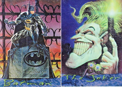 Batman Master Series 1995 Skybox Chromium Insert Card Set 1 of 2 & 2 of ...