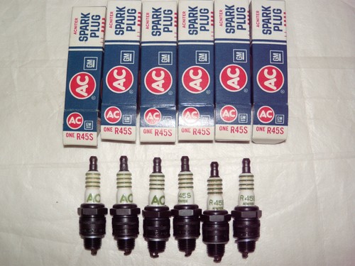 AC NOS Spark Plugs # R45S Lot of 6, some Oldsmobile Pontiac 1969 1970 ...