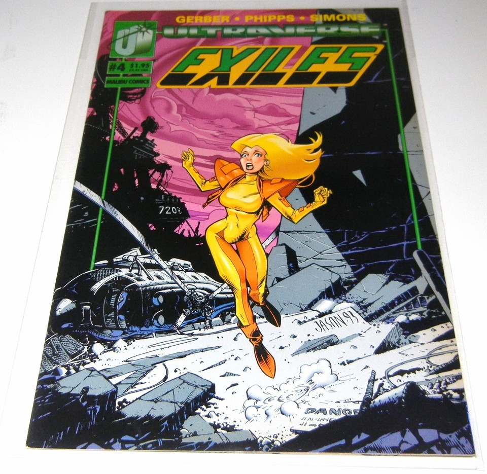 MALIBU COMICS ULTRAVERSE EXILES #4 (UNREAD) VERY GOOD - NEAR MINT ...