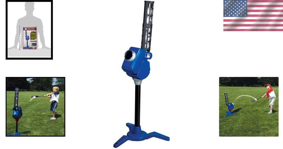 Youth Baseball Pitching Machine - Adjustable Practice Aid | eBay