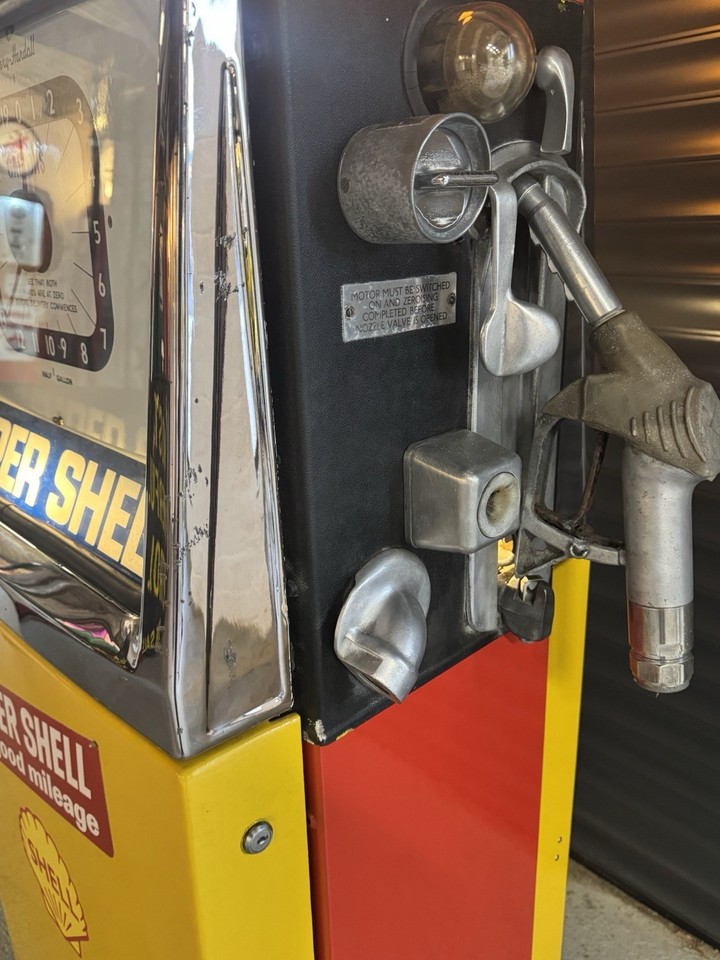 Vintage 1960’s Petrol Pump Super Shell Avery Hardoll Gas Forecourt Old ...