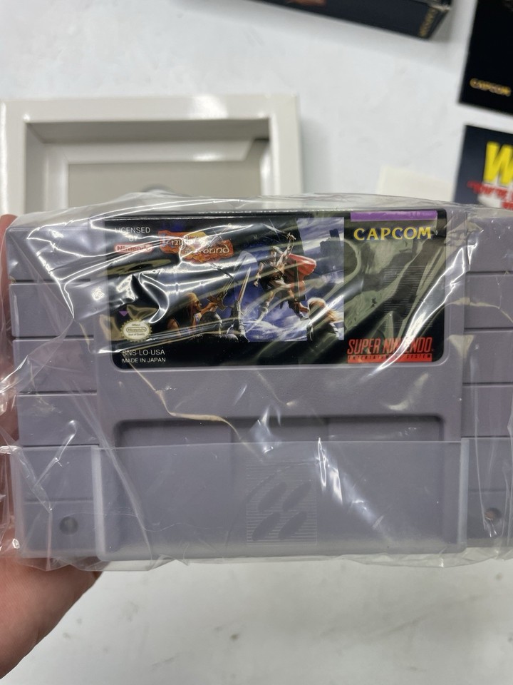 SNES Knights of the Round Complete CIB Box Super Nintendo CAPCOM Rare ...