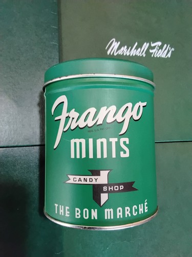 Vintage FRANGO MINTS Tin Frederick & Nelson Candy Shop Seattle WA Empty ...