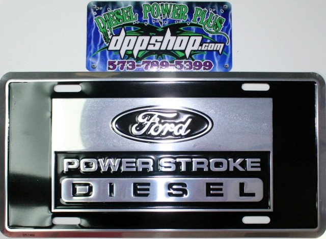 Ford Powerstroke Diesel License Plate - Stainless Steel for sale online ...