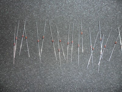 1N750A 1N750 4.7V 5% 500mW ZENER DIODE SINGLE 2 PIN DO-35 (LOT OF 100 ...