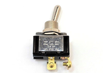 Heavy Duty AC Toggle Switch - ON-OFF- 20A 125V Bat Handle Philmore 30 ...