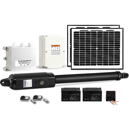 Single Swing Gate Opener 600KG 20W Solar Panel LockMaster | eBay Australia