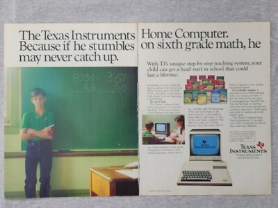 1983 Magazine Advertisement Page Texas Instruments Home Computer Print ...