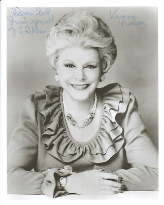 VIRGINIA GRAHAM (+1998) - Television Talk Show Host - Autograph Photo ...