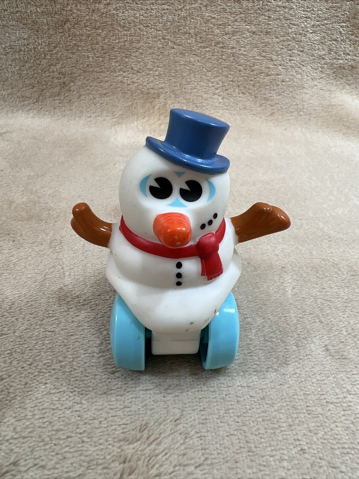 Playskool Winter friend World of Wheel Pal Snowman 3” Hard Plastic ...