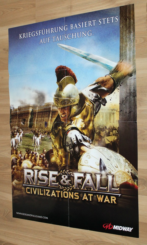 Rise and Fall Civilizations at War rare Promo Poster 84x59cm Midway ...