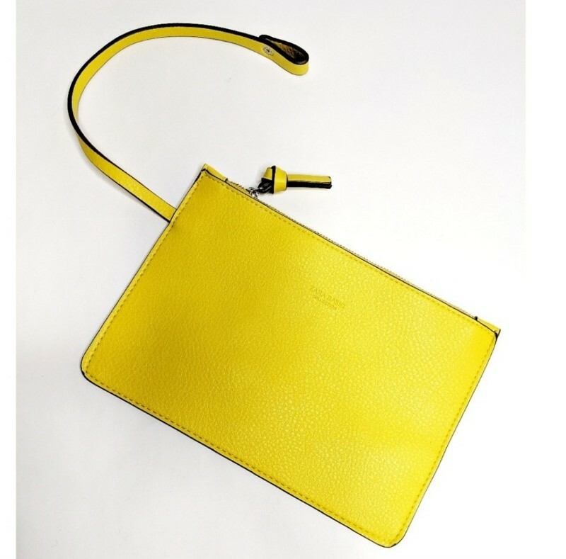 Zara Neon Yellow Clutch