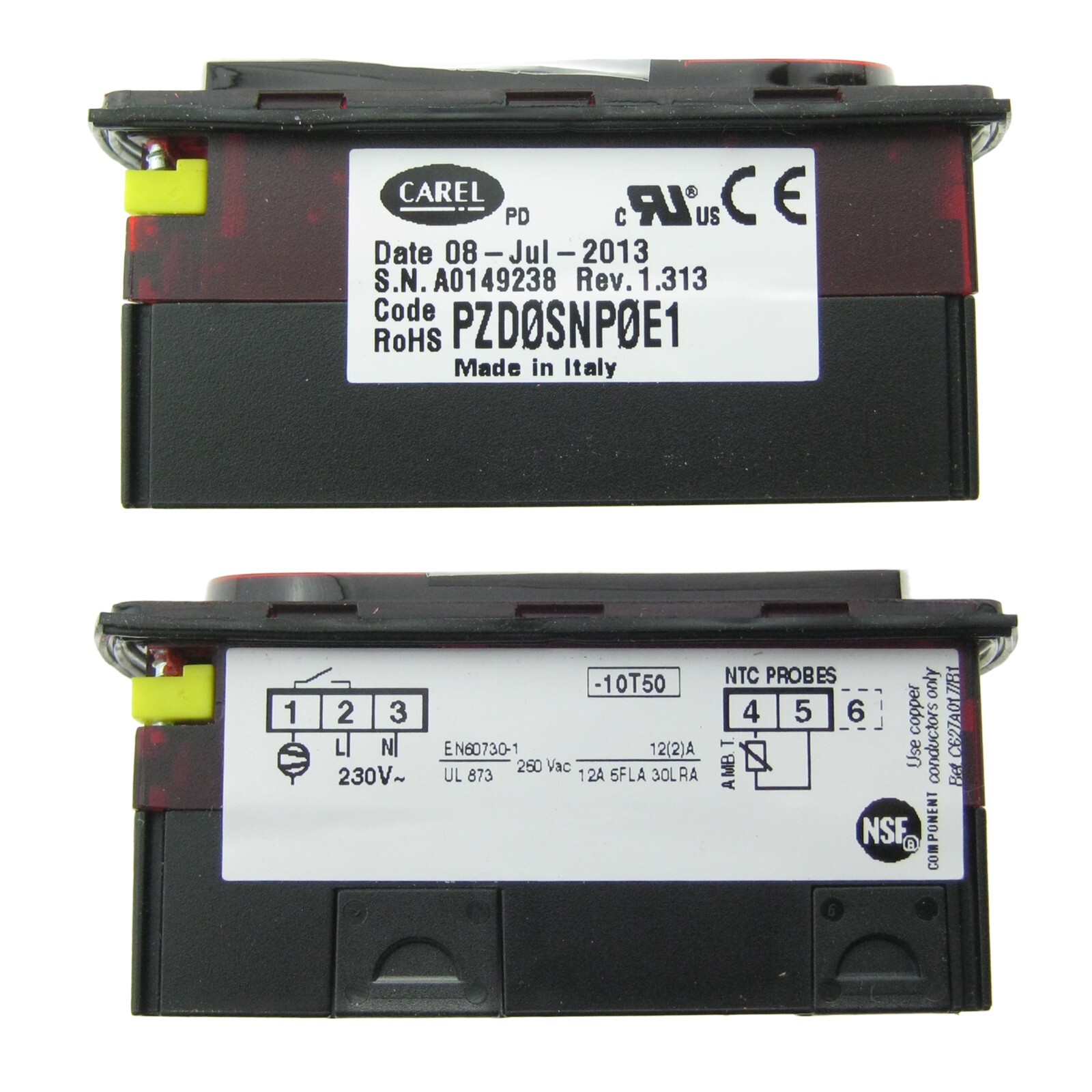 CAREL EASY COOL 230v DIGITAL FRIDGE CONTROLLER/THERMOSTAT C/W ...
