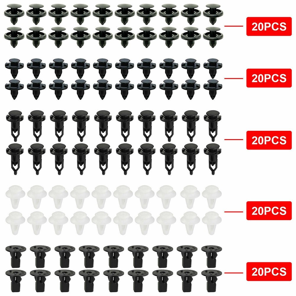 100PCS For Toyota & Lexus Trim Panel Bumper Fastner Clips Fender Push ...