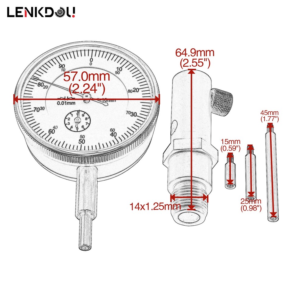 14mm Thread ETC Top Dead Center TDC Tool Timing Gauge For Harley ...