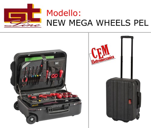 Koffer GT LINE Neu Mega Wheels Pel Mit Trolley Tür Werkzeuge Tools ...