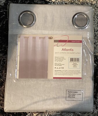 Curtain Wonderland Atlantis Sheer Eyelet Curtain 220cm Drop x 135cm ...