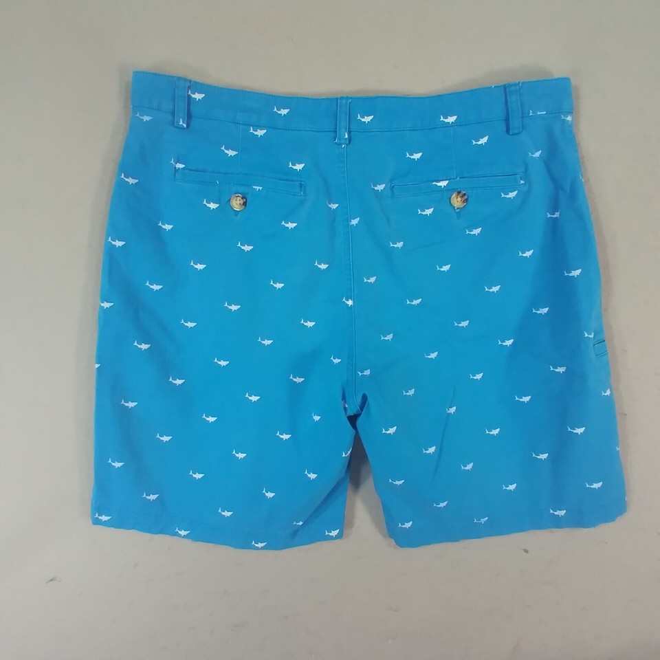 Boca classics Bermuda shorts mens 36 x 8 blue sharks all over print ...