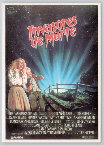 Invaders From Mars 1986 Film Karen Black-Spanish Language Movie Poster ...