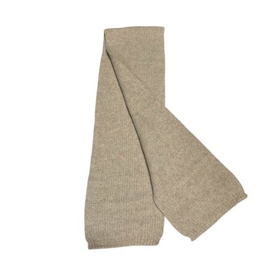 Beige Knit Scarf 59”x8”, Winter Scarf, Warm, Hand Knit Look | eBay