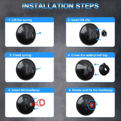 Pair 7" LED Headlight For TOYOTA LAND CRUISER FJ40 FJ45 FJ50 FJ55 FJ60 ...