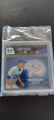 Corey Seager 2012 Bowman Sterling Autograph SIGNED #BSAP-CS HGA GEM MT ...