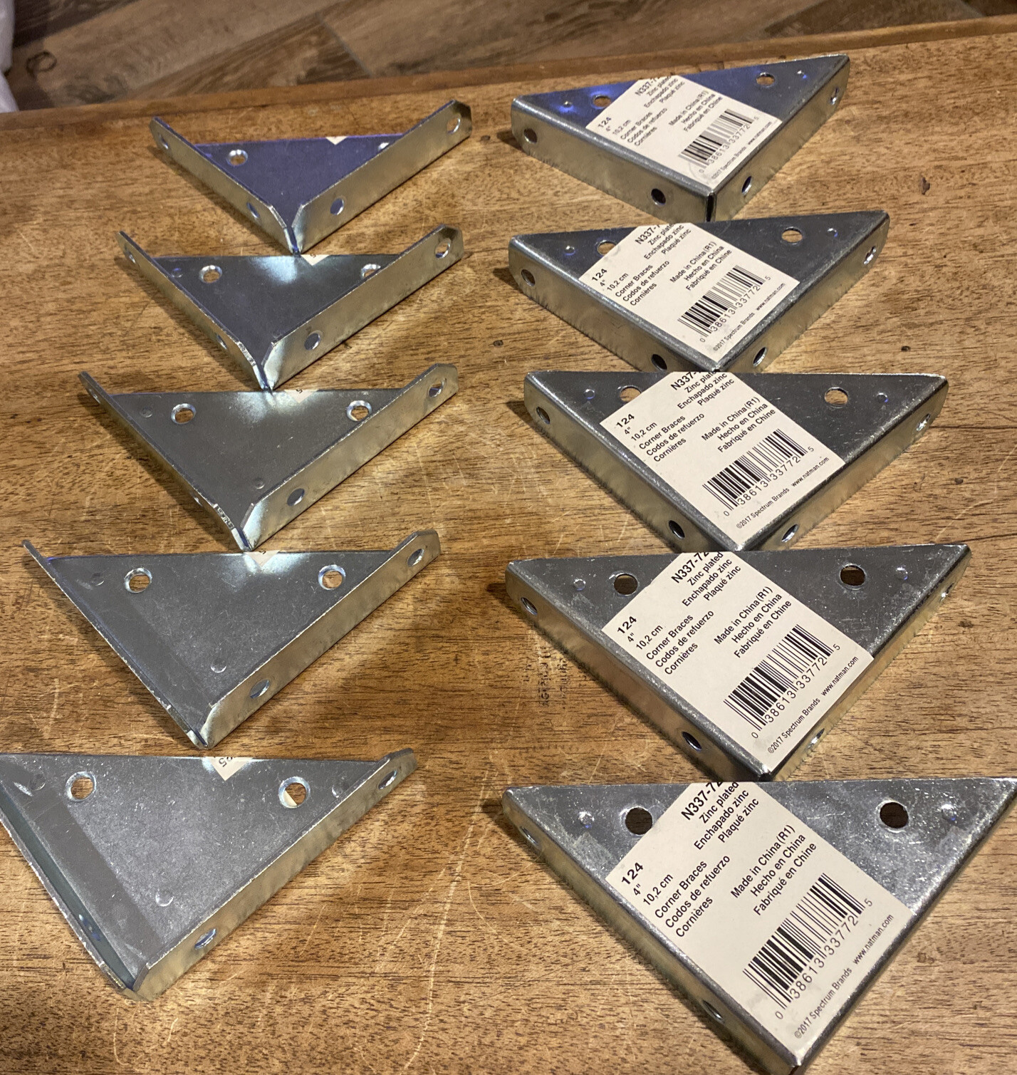 4" Triangular Corner Irons, 10 Total, All New , Heavy Duty Z-32 | eBay