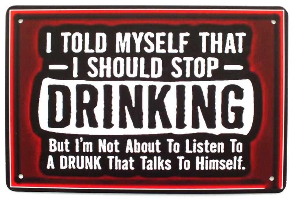 Tin Metal Sign Alcohol Drinks Bar Pub Vintage Retro Wall Club Tavern ...
