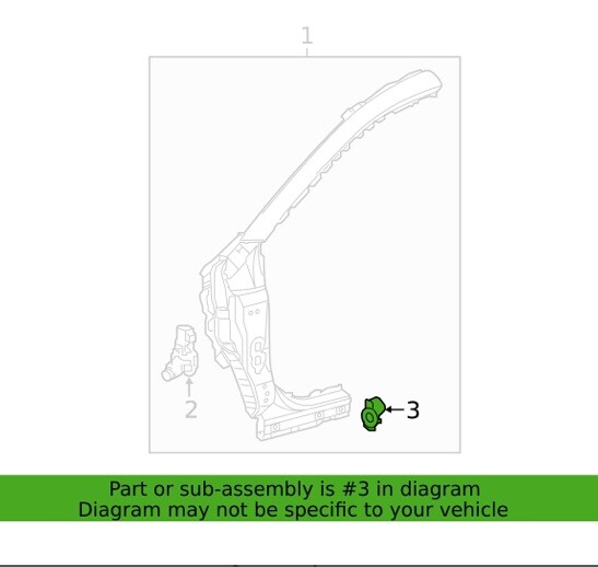 Genuine OEM 2019-23 Rav4 Toyota 53821-0R040 Bracket Fender Front, Lower ...