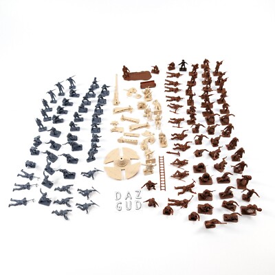 Lot of 100+ Piece Vintage Airfix 1/72 Scale Plastic Soldiers WWII ...