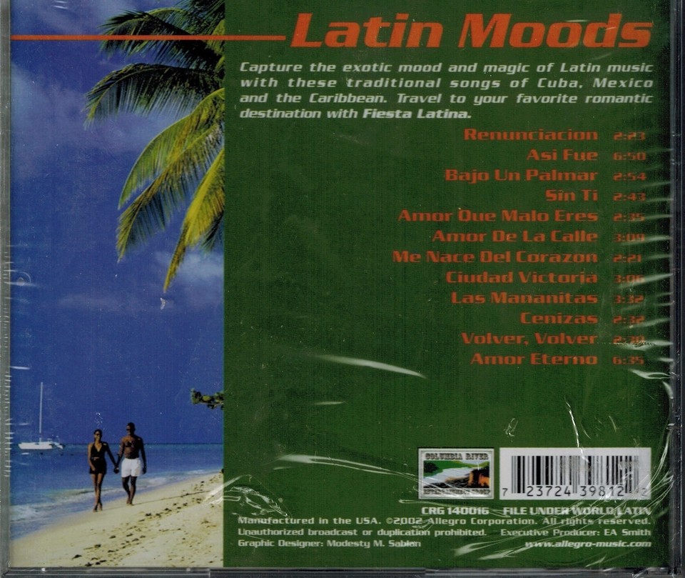 FIESTA LATINA - LATIN MOODS - NEW SEALED CD | eBay