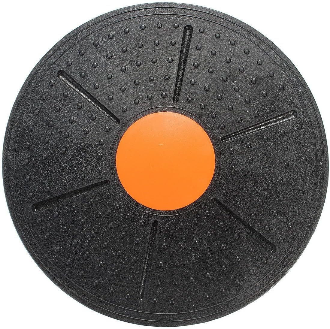 Yosoo Round Wobble Balance Board Stability Disc Yoga Ankle Knee Black ...