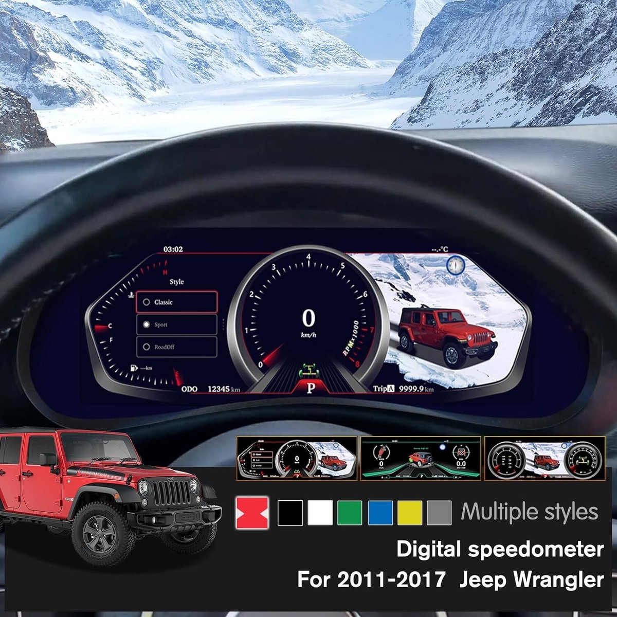 Speedometer Digitalt Originalt