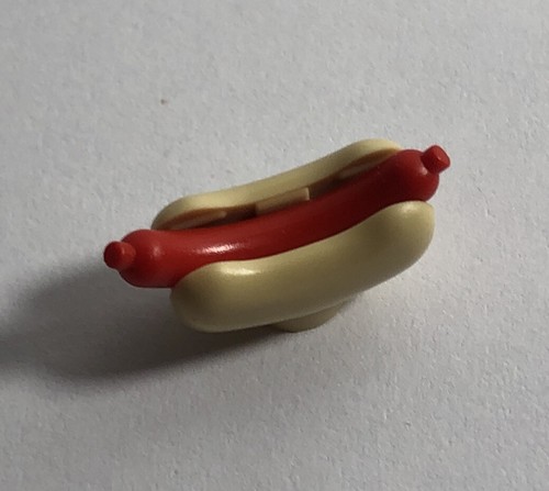 LEGO Minifigure Accessory - Food - Hot Dog Bun & Sausage, Parts 33078 ...
