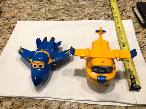 Nice Lot of 2 Super Wings Transforming Plane Action Figures Donnie ...