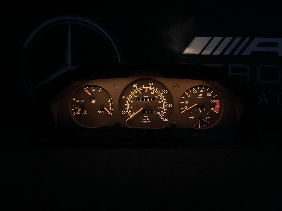 Mercedes-Benz W124 A124 Speedometer Instrument Cluster 140 Mils ...