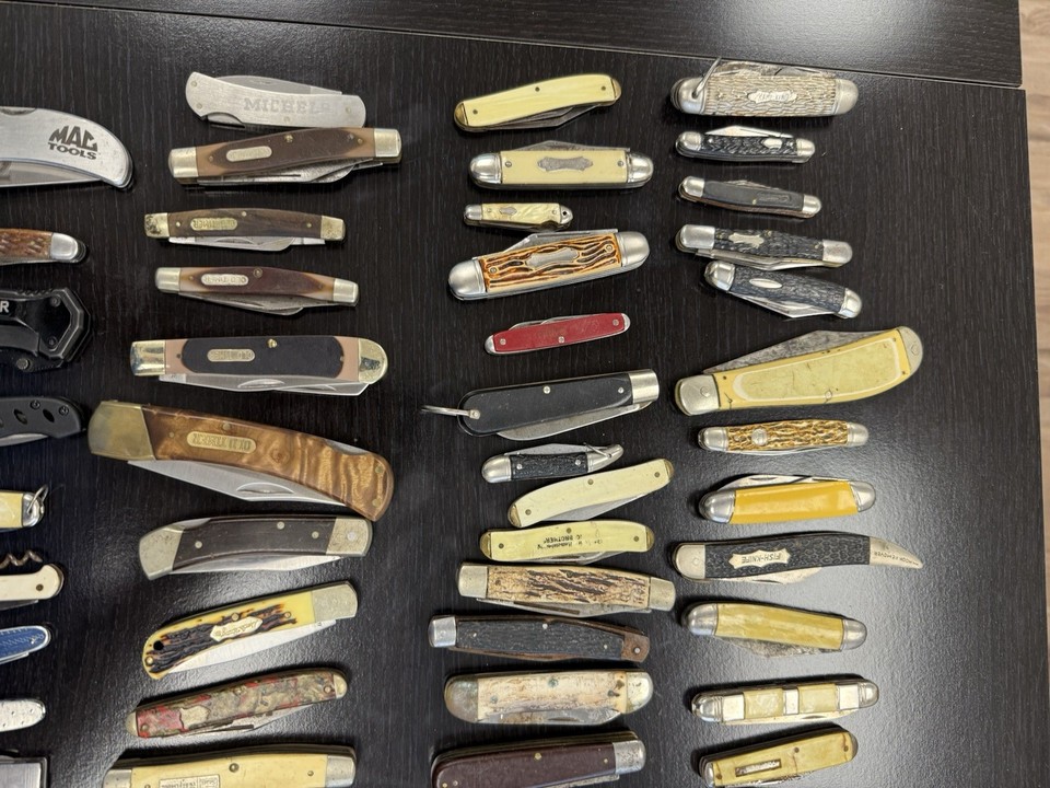 Vintage Pocket Knife Collection Lot 74 Knives Buck Old Timer Barlow ...