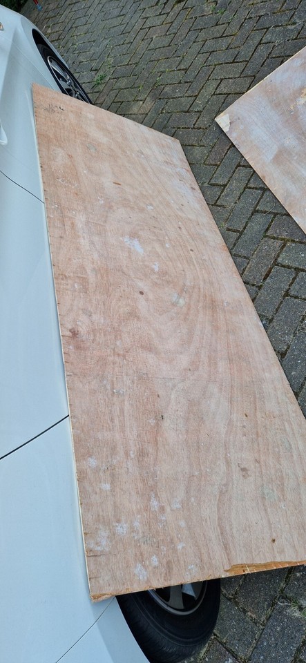 TWO PIECES OF LARGE 7mm PLYWOOD SHEETS 73cm X 190cm EACH @@ | eBay UK