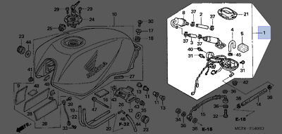 Honda 2002-2007 CB Fuel Pump Assembly New 16700-MCZ-D20 OEM | eBay
