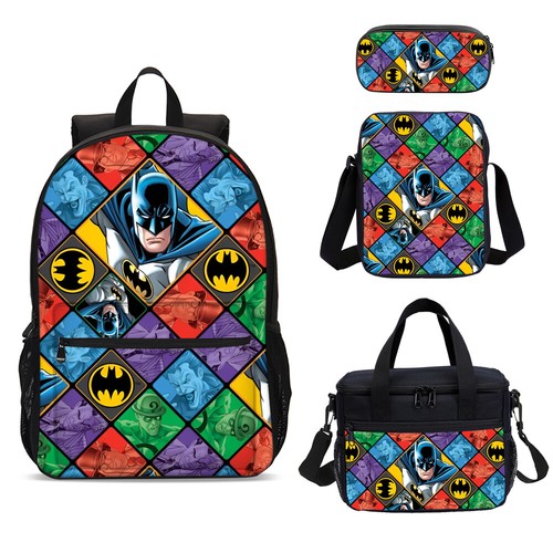 Batman Comics Cartoon Movie Kids Large School Backpacks Lunch Bag Pen Pouch Lot | eBay Australia