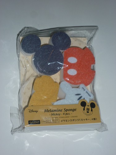 Mickey Mouse 4 Piece Melamine Kitchen Sponge Disney Daiso | eBay