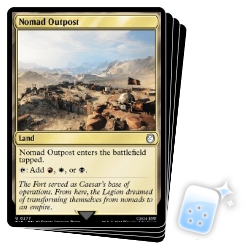 NOMAD OUTPOST X4 Universes Beyond: Fallout Magic MTG MINT CARD | eBay