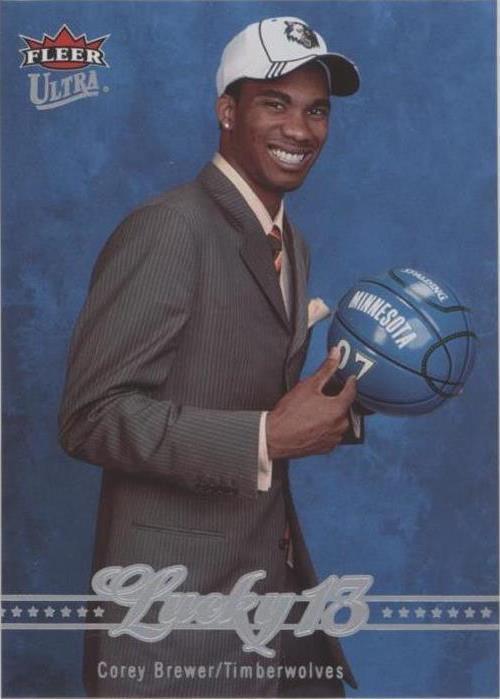 2007-08 Fleer Ultra - Lucky 13 Corey Brewer #237 Retail (RC) for sale ...